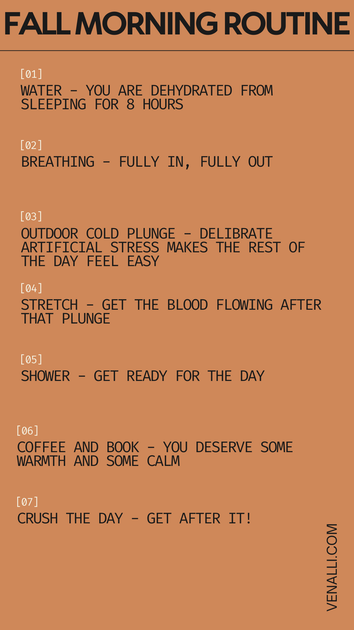 Fall Morning Routine for 2024 – Venalli